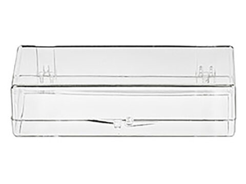 Micro-Tec C42 clear styrene plastic hinged storage boxes - Labtech