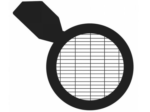 Slotted mesh grids with handles. 50/200 Copper - Labtech