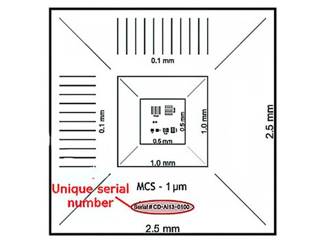 MCS-1TR-XY traceable calibration standard, unmounted - Labtech